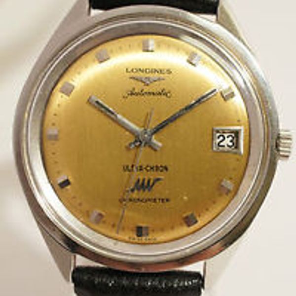 【FREE SHIPPING】 Watch Watch Rare Chronometer rare longines ultrachron ...