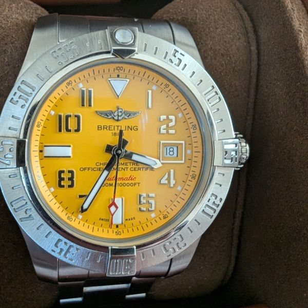Breitling Avenger 2 Seawolf Yellow Men's Watch - | WatchCharts Marketplace