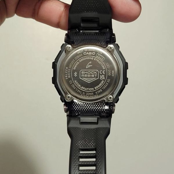 G-Shock Casio Bluetooth Step Counter Digital Square Black Watch GBD200 ...