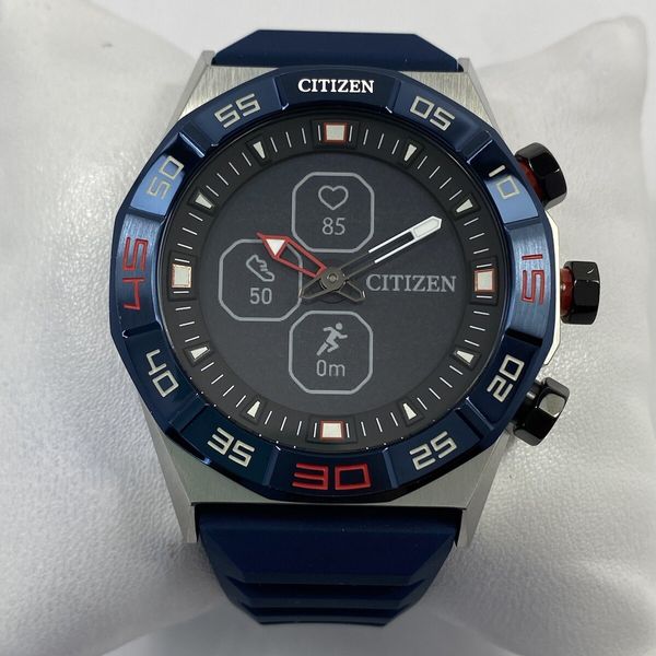 Citizen Gen-2 Sport CZ Smart Hybrid Black Dial Mens Rubber SmartWatch ...