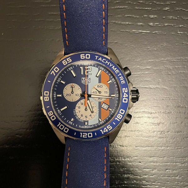 TAG HEUER GULF FORMULA ONE CHRONOGRAPH SPECIAL EDITION MENS WATCH ...