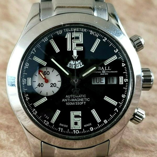 BALL ENGINEER MASTER Telemeter II CHRONOGRAPH Automatic Steel 40mm ...