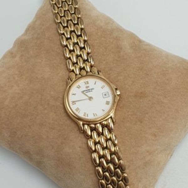 Raymond Weil 5368 Watch, Ladies Vintage, Geneve Quartz, Gold Tone, Date ...