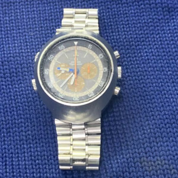 Nice Running Vintage Men’s Omega Flightmaster Chronograph Wrist Watch ...