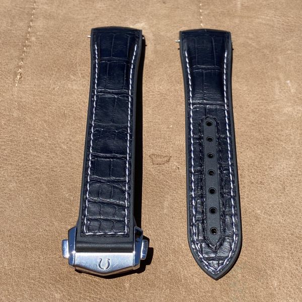 [WTS] Omega deployant clasp w/ black alligator strap...$300 ...