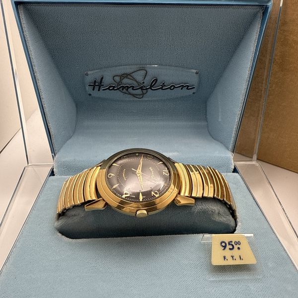 1957 Hamilton K-402 661 17J Swiss Gold Filled Watch W/ Original Box ...