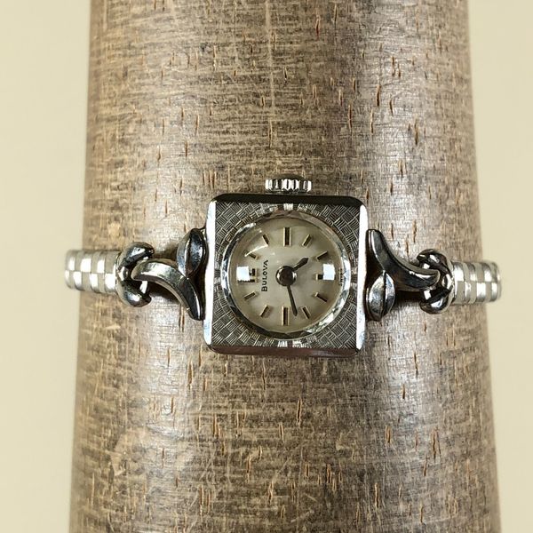 Vtg Bulova M7 Women X28002 10K RPG Silver Tone Mechanical Wind 14mm ...