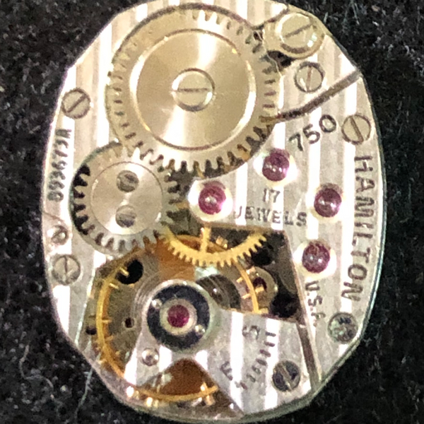 Vintage Hamilton Cal 750 Women's Watch Movement Parts 17j USA ...