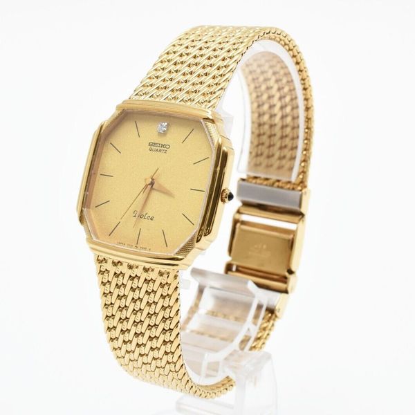 [Near MINT] Vintage SEIKO Dolce 7731-5000 Men's Gold Quartz Square Watch JAPAN | WatchCharts ...