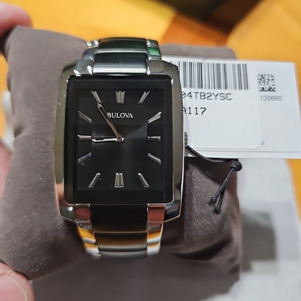 Bulova 98A117 Dress 37mm Stainless Steel Band Men's Wristwatch ...
