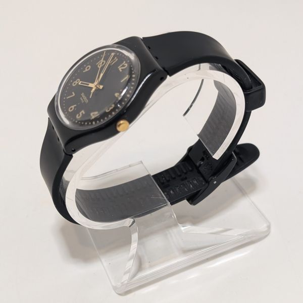 Swatch GOLDEN TAC 34mm All Black Swiss Quartz Watch - GB274 - New ...