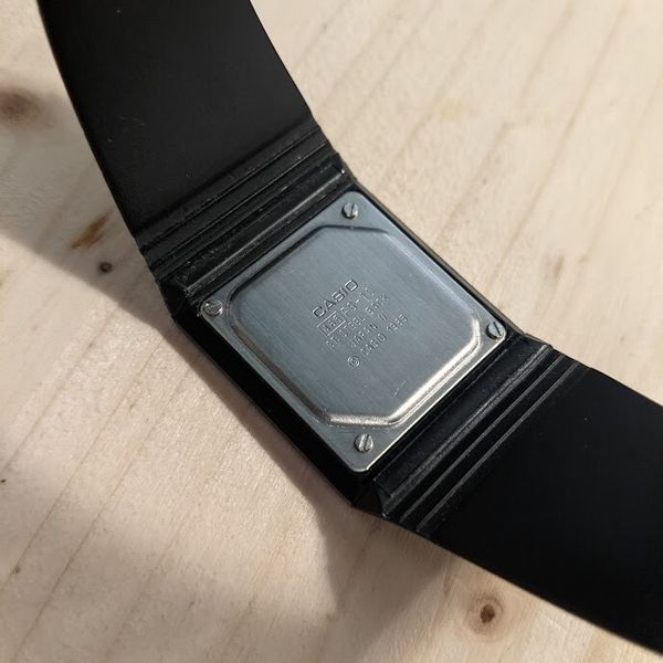 Casio FS-10 Digital Film Watch 1985 Japan Rare Vintage Slim Black ...