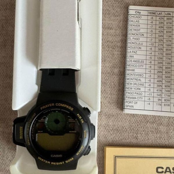 Rare Casio Prayer Compass Watch | WatchCharts Marketplace