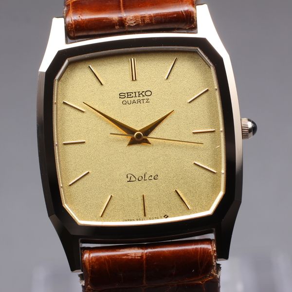[Near MINT] SEIKO Dolce 9521-5070 Rectangle Tank Shape Men Watch From JAPAN | WatchCharts ...