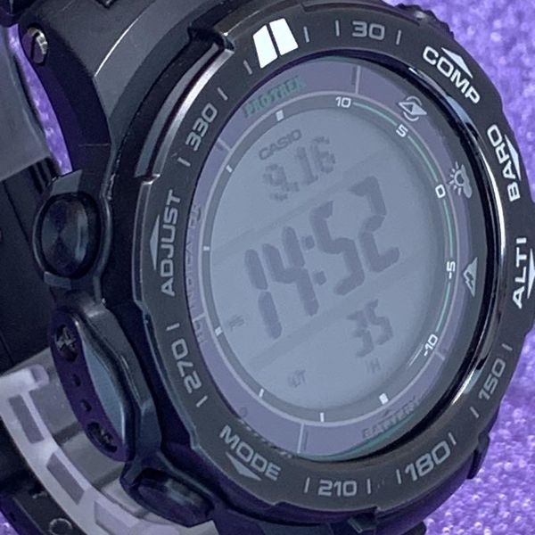 Casio Pro Trek PRW-3100FC-1JF Slim Solar Radio Watch Triple Sensor ...
