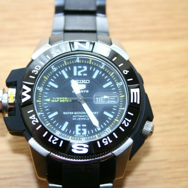SEIKO 5 SPORTS map meter SKZ231 (7S36-02K0) automatic watch full set ...