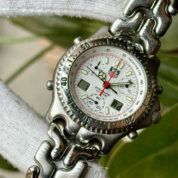 Vintage Tag Heuer SEL Senna Ana Digi Chronograph Quartz Men's Watch ...