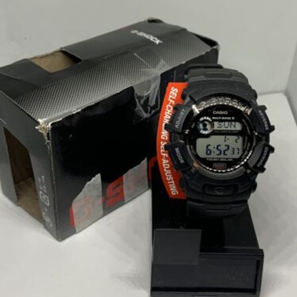 Casio Multi Band 6 GW2310 Men's Black Resin Digital Gray Dial Quartz ...