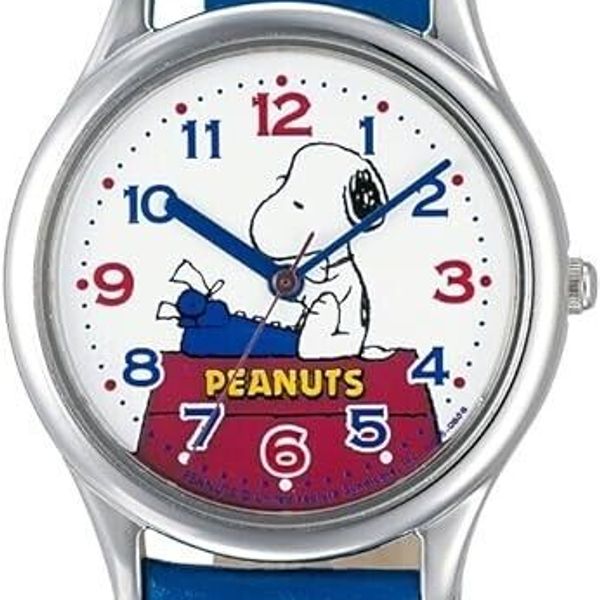 CITIZEN Q&Q PEANUTS Typing Snoopy Analog Watch AA95-9853 Blue ...