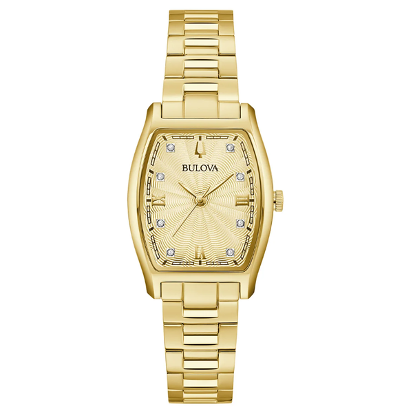 Bulova Champagne Dial Tank Ladies Watch 97P160 | WatchCharts Marketplace