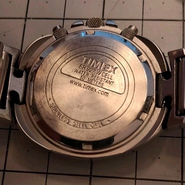 TIMEX Expedition Chronograph Mens Watch WR50 Meters SR927 W Cell ...