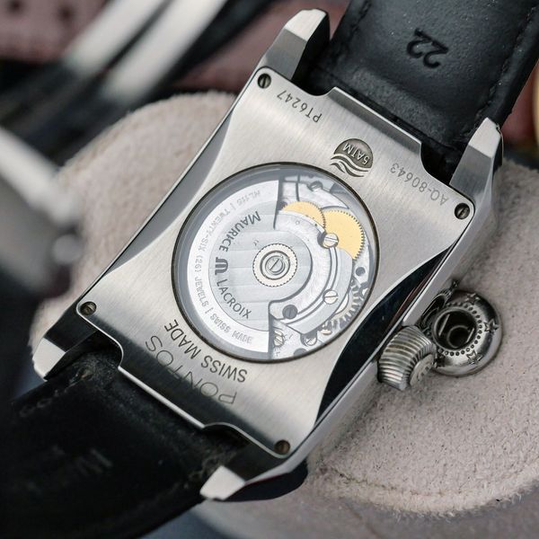 {FULL SET} MAURICE LACROIX PONTOS RECTANGULAIRE AUTOMATIC REF. PT6247 ...