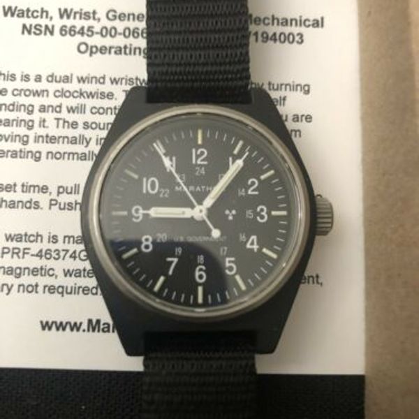 Marathon Military Automatic Field Watch Tritium Field Watch NH35 ...