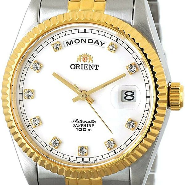ORIENT "President" Classic Automatic Sapphire Watch Two Tone Gold ...
