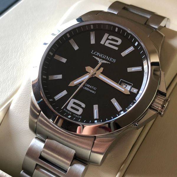 Longines Conquest 39mm Automatic Black | WatchCharts Marketplace