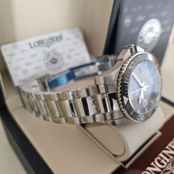 Longines HydroConquest Grey Dial Stainless Steel 41mm L37814766 - No ...