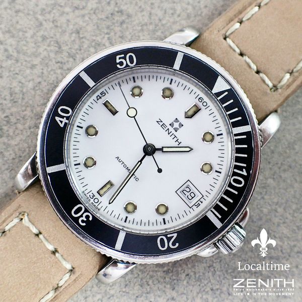 1990's ZENITH (Swiss) Ref. 02.0370.462 'Rainbow' 200m Diver Watch 21j ...