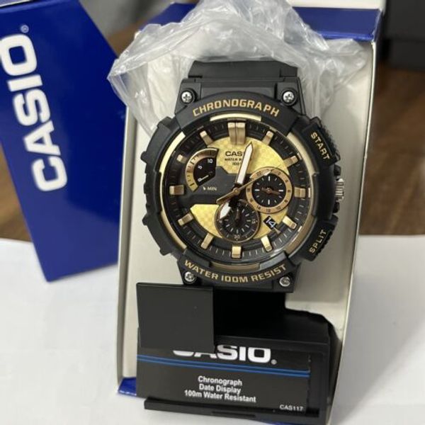 Casio Men's Heavy Duty Chronograph Gold Dial Sports Watch MCW200H MSRP ...