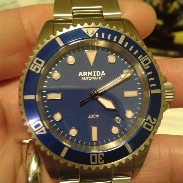 FS - Armida A2 Blue dial - $200 | WatchCharts Marketplace