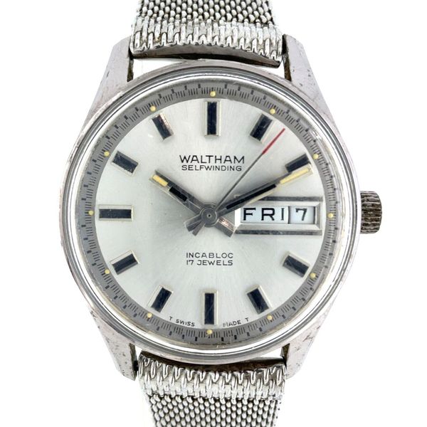 Vintage Waltham Self-winding Incabloc 17J Automatic Watch Menâ s 33mm ...