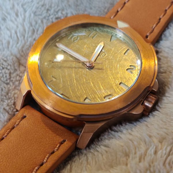 TC-9 Bronze - SEIKO Movement & Genuine Leather Watch Strap ...