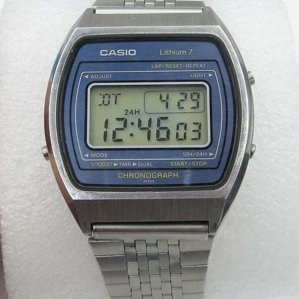 VINTAGE CASIO Lithium 7 CHRONOGRAPH 135 S002 WATCH, Works | WatchCharts ...