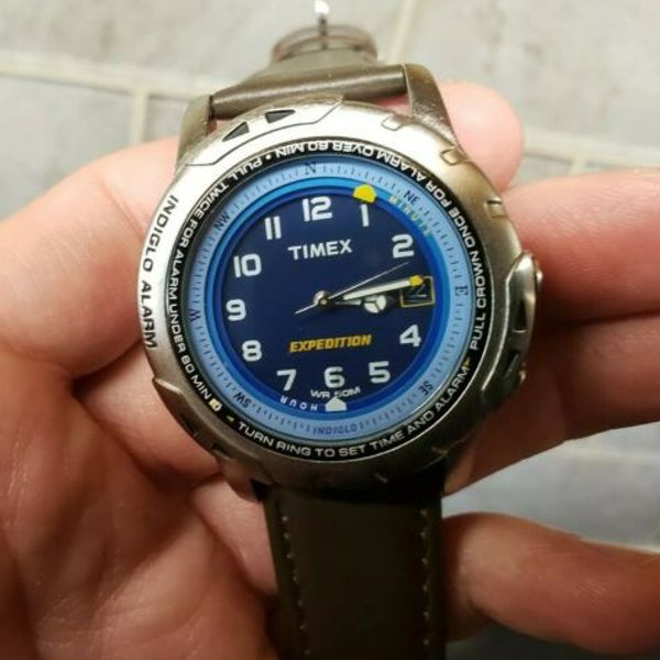 Timex Expedition Indiglo 50m WR Analog Dial Date Alarm Watch ...