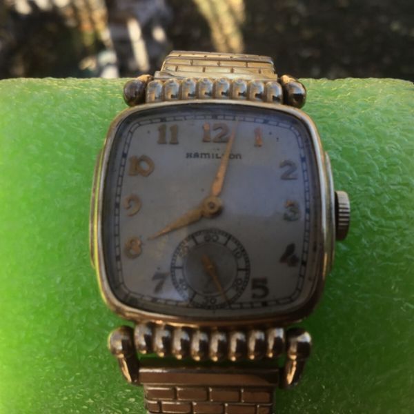 Vintage Hamilton Russell Gold Filled Hinged Lug Mens 17 Jewell Wrist ...