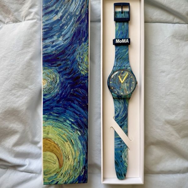 Swatch X MoMa The Starry Night by Vincent Van Gogh Watch | WatchCharts ...
