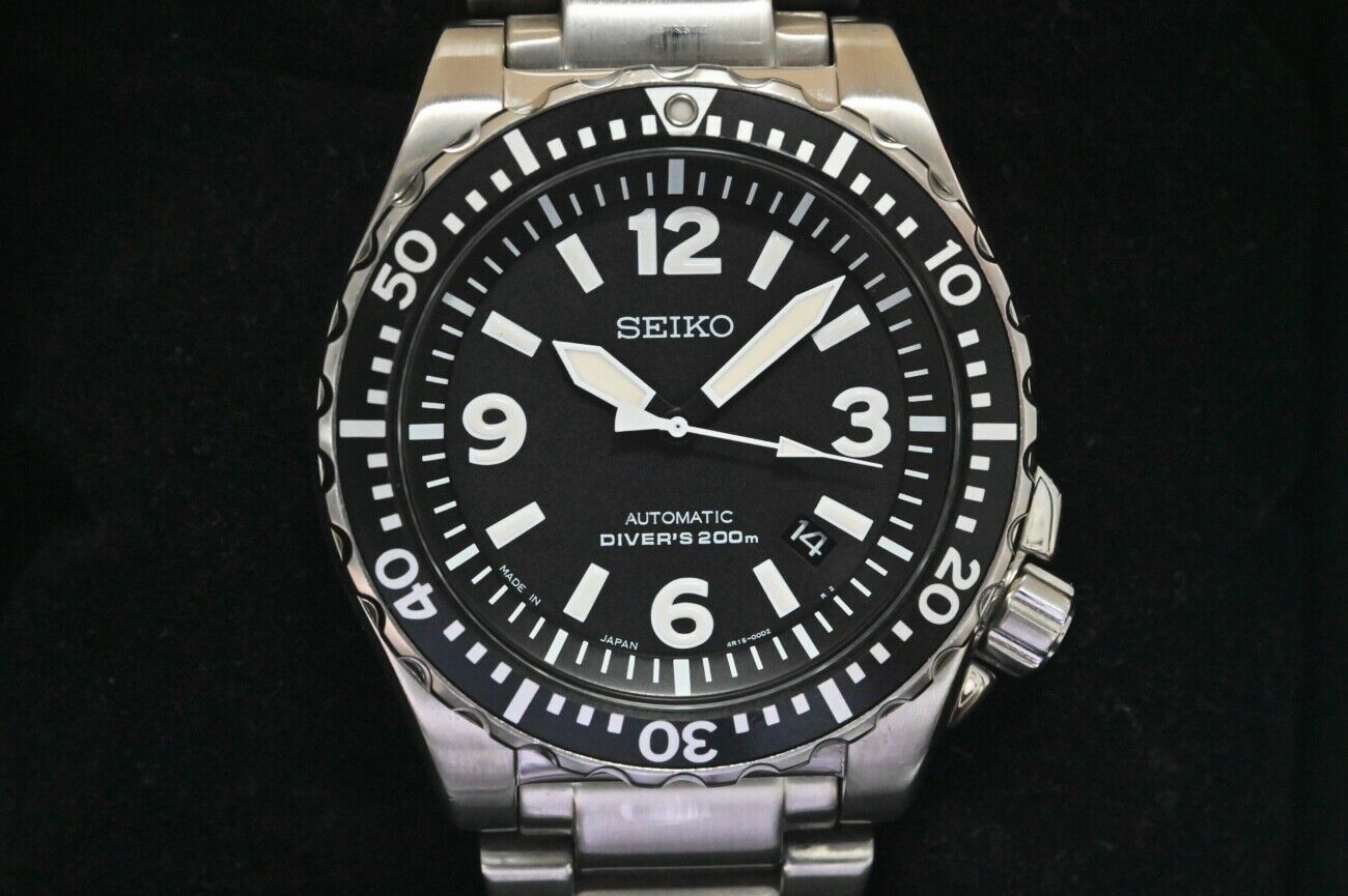 RARE Seiko Spork Diver Black Watch SRP043J SRP043J1 SRP043 MONSTER ...