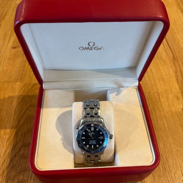 OMEGA Seamaster Blue 36mm Midsize Full Set - 2551.80.00 Box and Papers ...