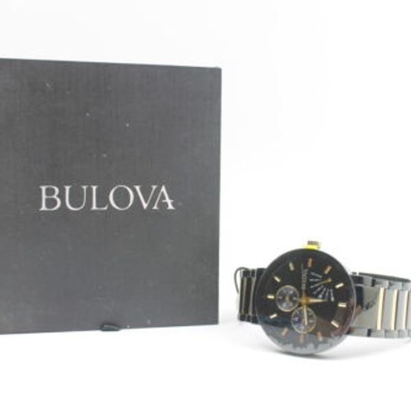 Bulova Futuro 98C124 40MM Stainless Steel Two-Tone Men's Wristwatch ...