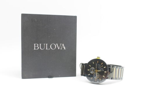 Bulova Futuro 98C124 40MM Stainless Steel Two-Tone Men's Wristwatch ...