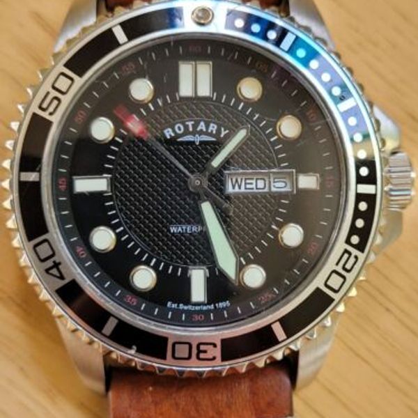 Beautiful Rotary Gents Dive Watch With Screw Down Crown | WatchCharts ...