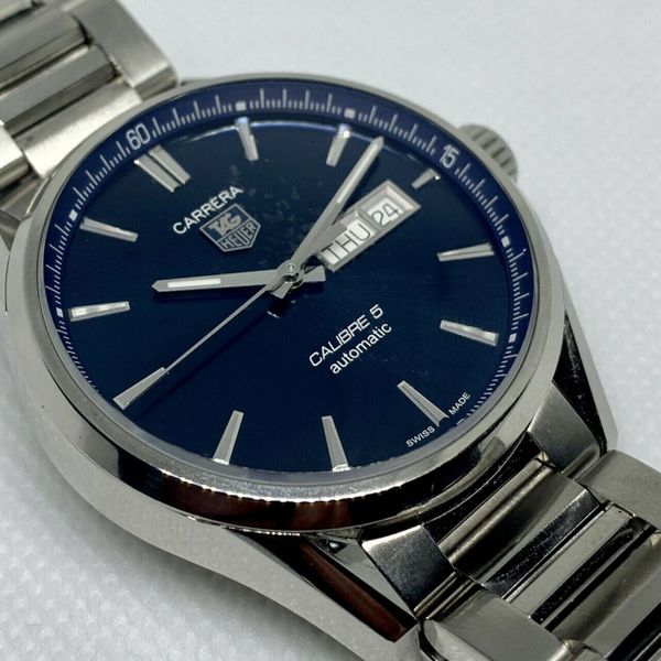 TAG Heuer Carrera Calibre 5 Day Date WAR201E.BA0723 | WatchCharts Marketplace