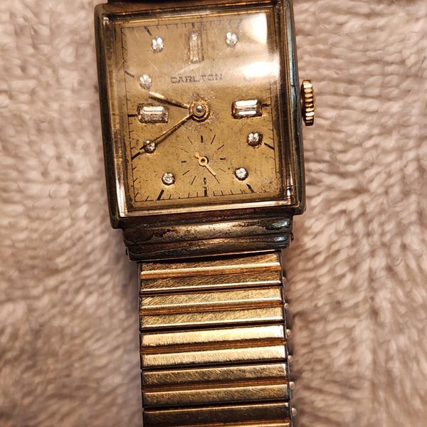 Vintage LORD ELGIN Watch circa 1946 (runs) with booklet & Carlton (non ...