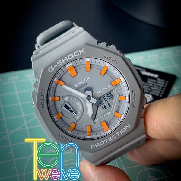 Casio G-Shock GA2110ET-8A Grey Custom Dial CasiOak GA2100 GA2110 GA ...