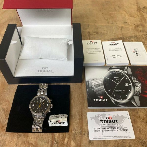 Men's Tissot PRC 200 T055417A Stainless Steel Chronograph Swiss Watch | WatchCharts Marketplace