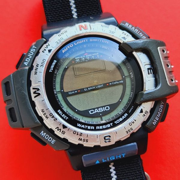 Casio ProTrek Watch Rare Retro Compass Pro Trek PRT-40 1471 Vintage For ...