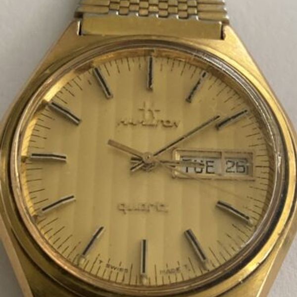 Vintage Hamilton 14k Gold Electroplate Bezel Men's Wristwatch As Is ...